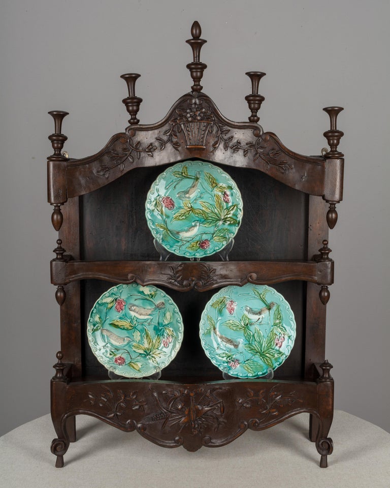 French Provençal Shelf or Plate Rack at 1stDibs