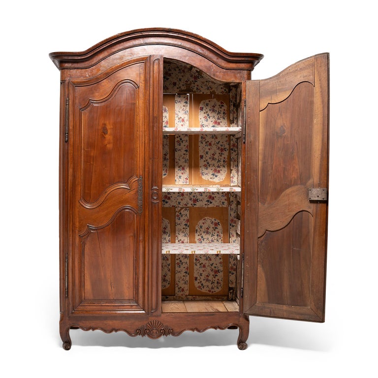 French Provincial Armoire with Arched Top, circa 1750 For Sale at 1stDibs