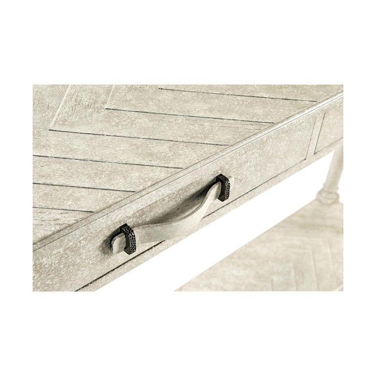 French Provincial Console Table, Whitewash For Sale at 1stDibs