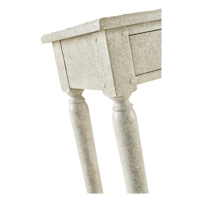 French Provincial Console Table, Whitewash For Sale at 1stDibs