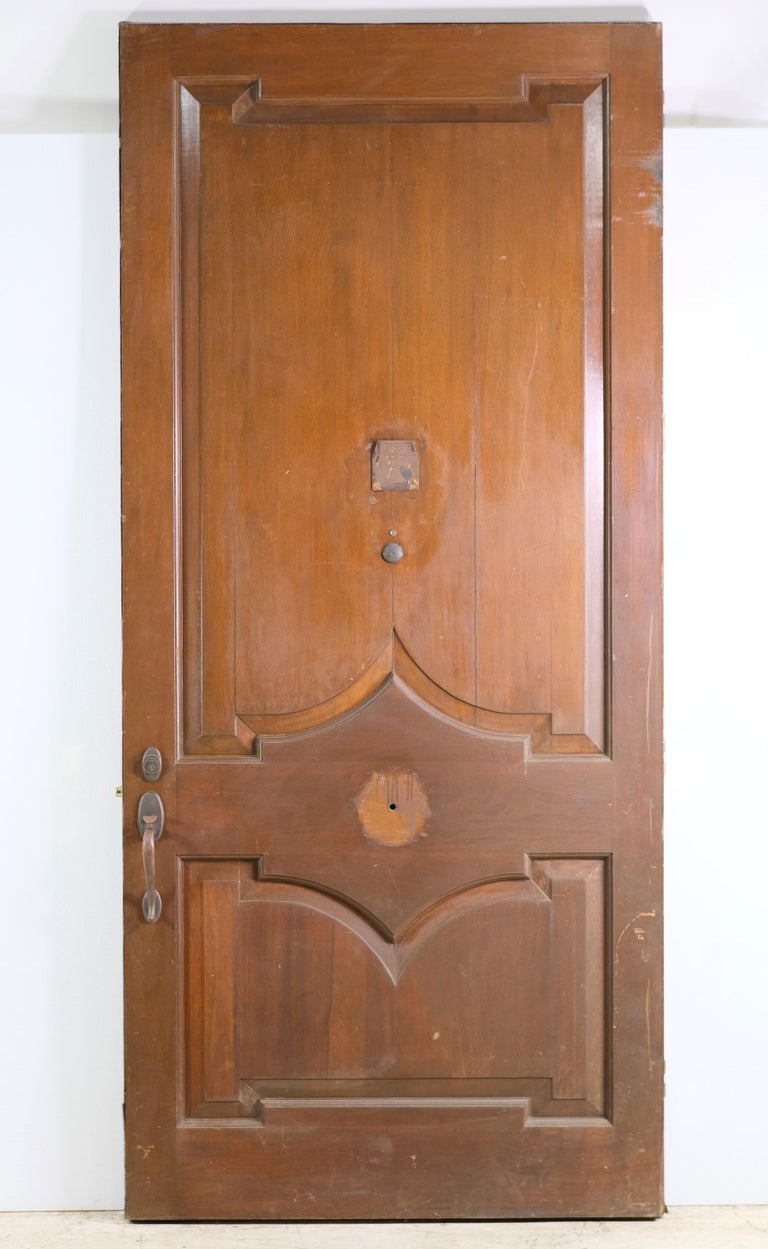 French Provincial Dark Tone Door with Original Hardware For Sale at 1stDibs