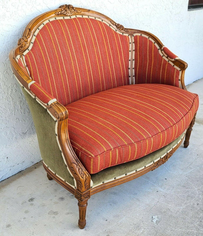 French Provincial Deirdre Settee by Paul Robert at 1stDibs