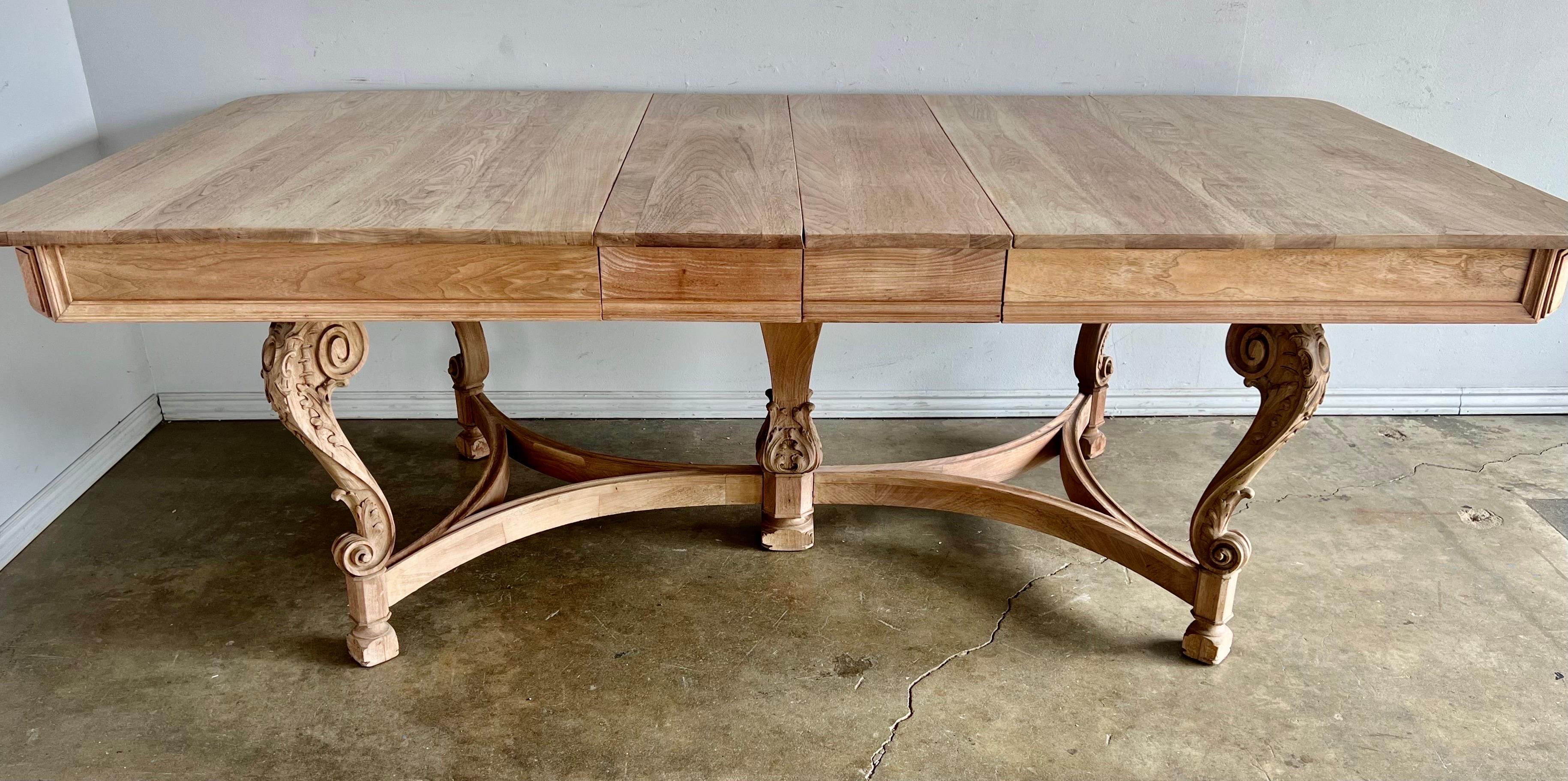 French Provincial Dining Table w/ Leaves at 1stDibs
