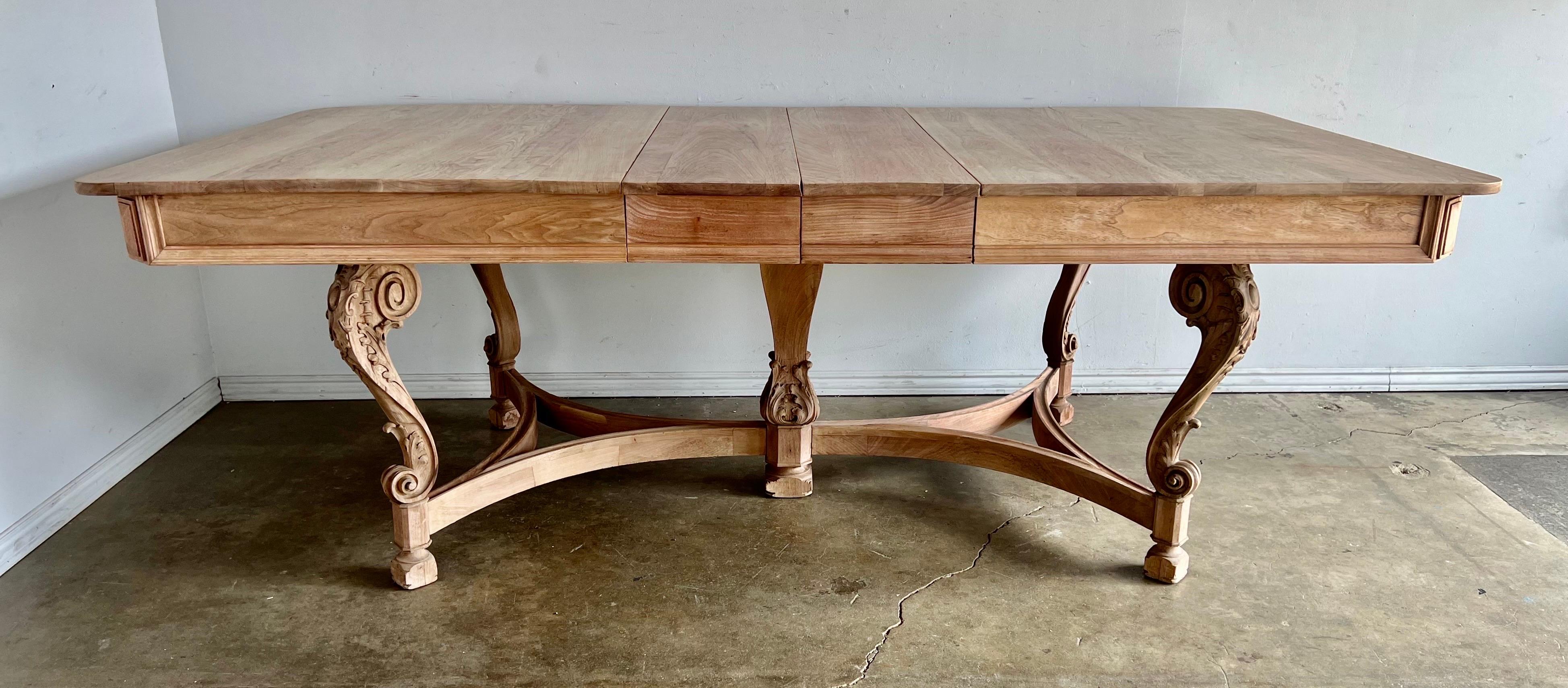 French Provincial Dining Table w/ Leaves at 1stDibs
