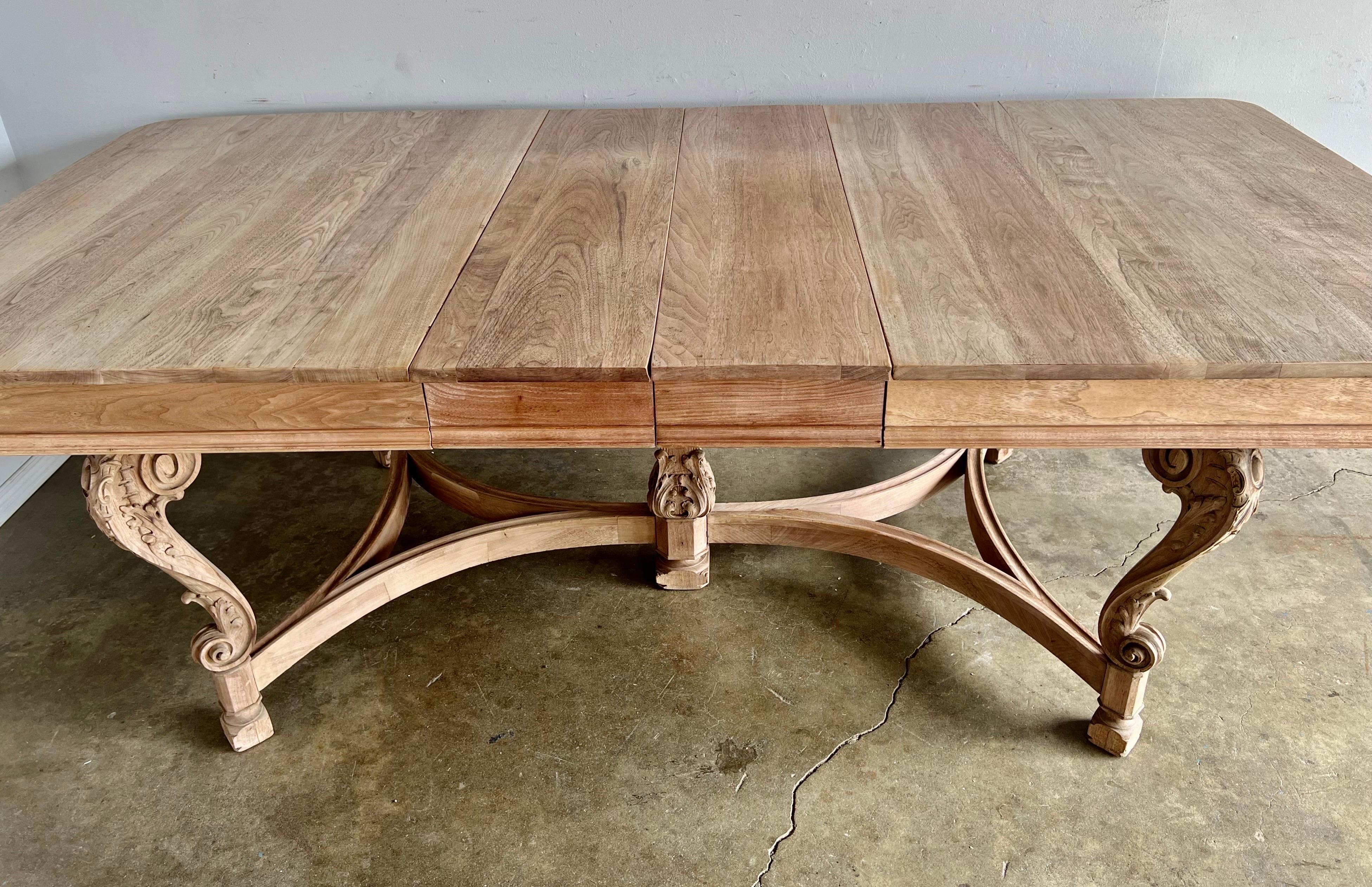 French Provincial Dining Table w/ Leaves at 1stDibs