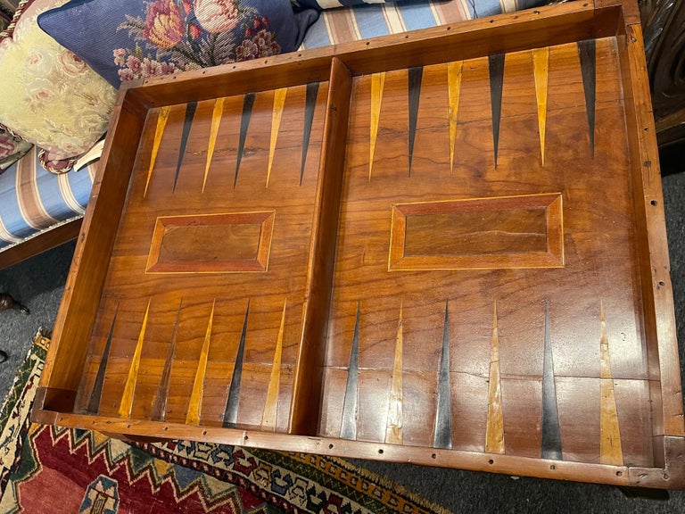 French Provincial Games Table with Cabriolet Legs, Early 20th Century ...