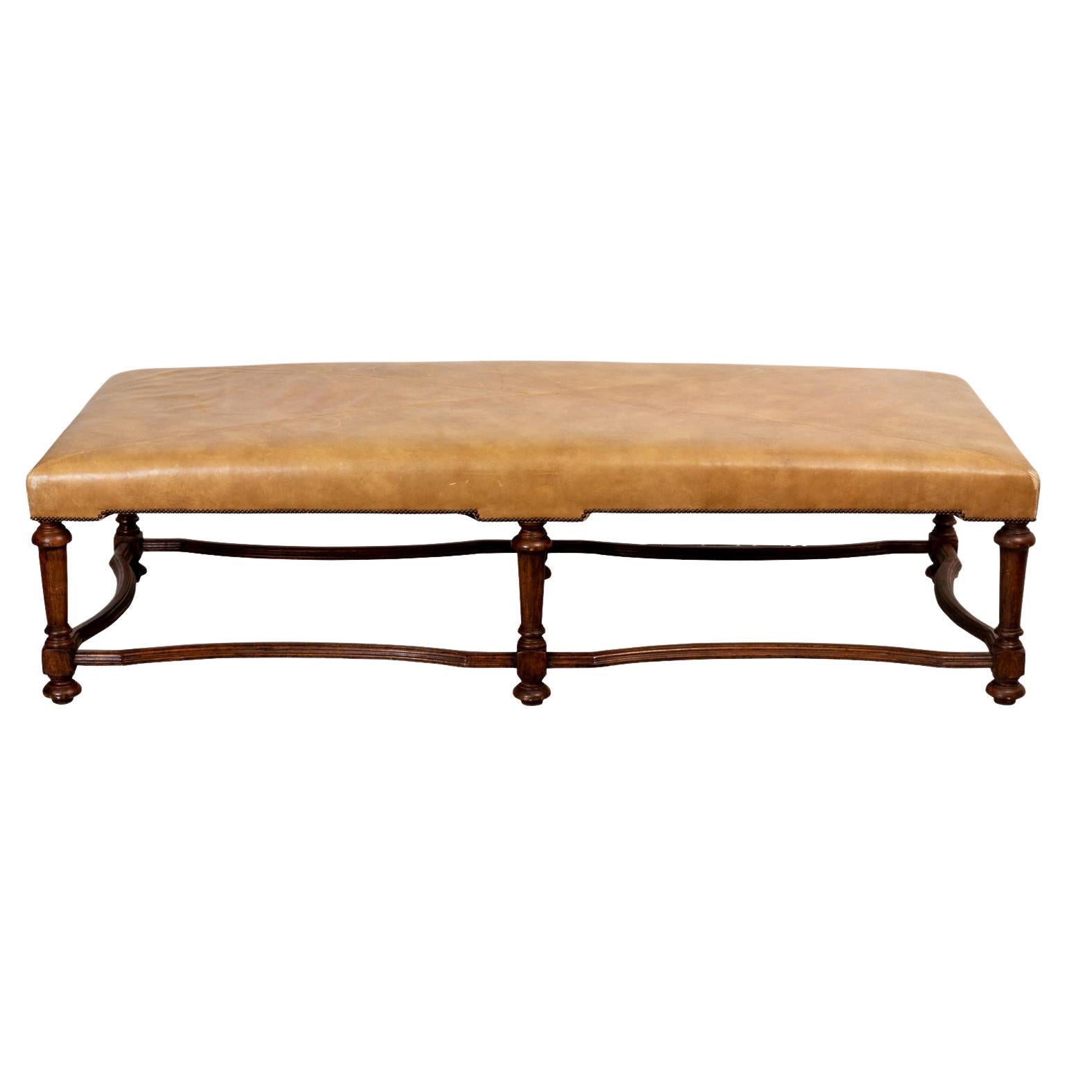 Minton Spidell French Provincial Upholstered Bench For Sale at 1stDibs