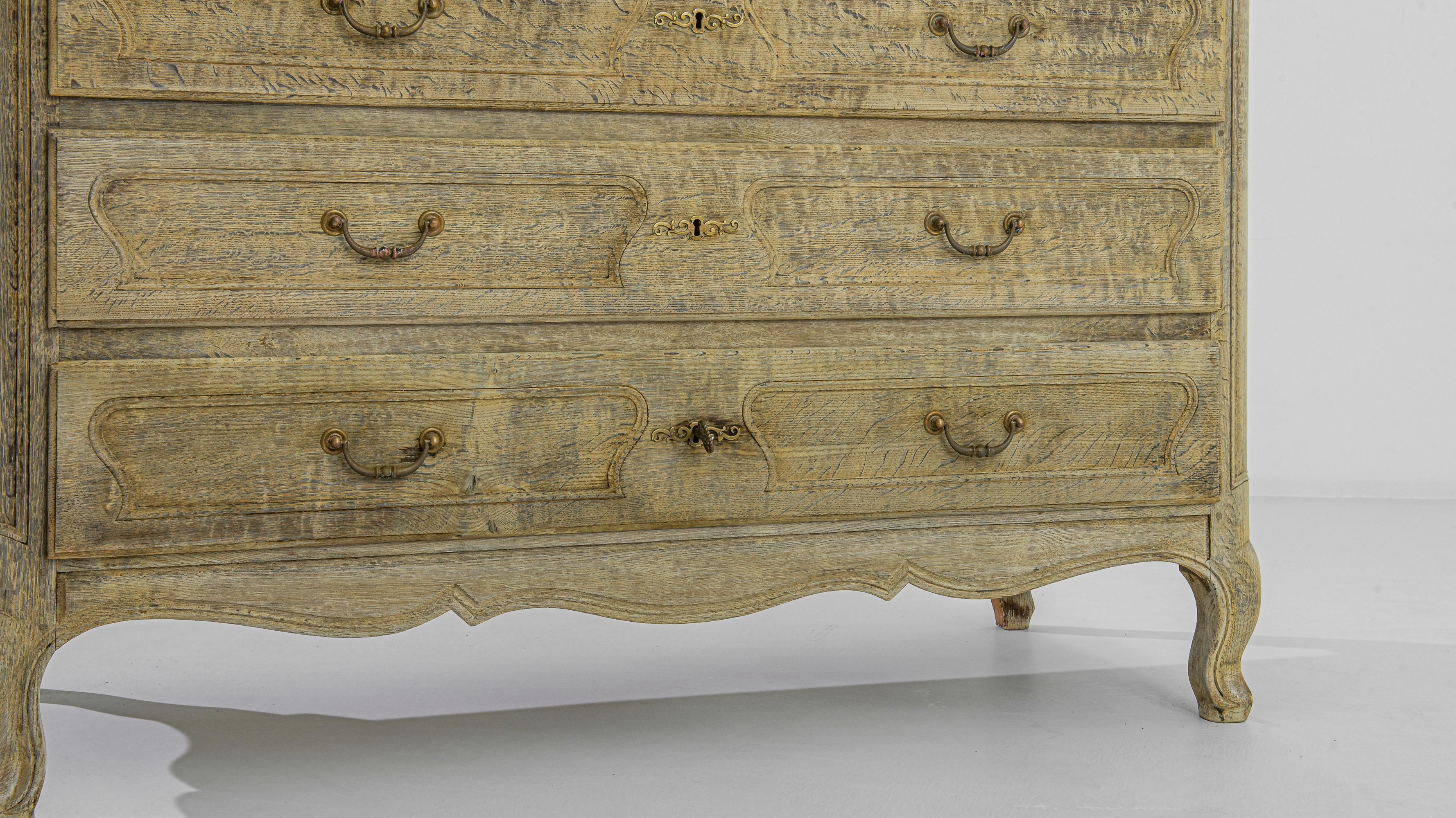 French Provincial Oak Chest of Drawers at 1stDibs