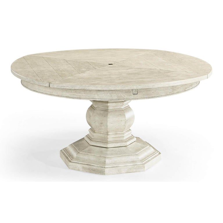 French Provincial Round Extending Dining Table For Sale at 1stDibs