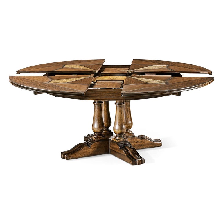 French Provincial Round Extension Dining Table For Sale at 1stDibs ...