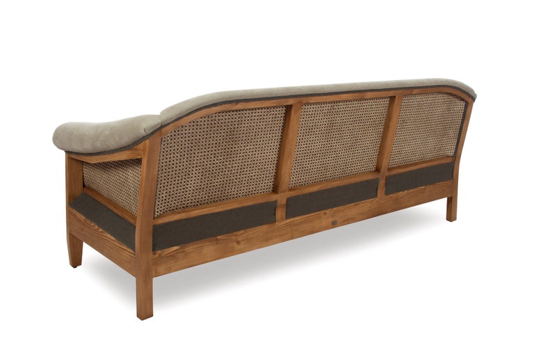 French Provincial Style Rattan Armchair with Custom Finishes For Sale ...