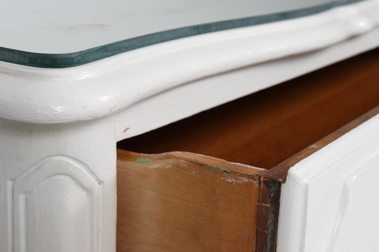 French Provincial Style White Buffet For Sale at 1stDibs