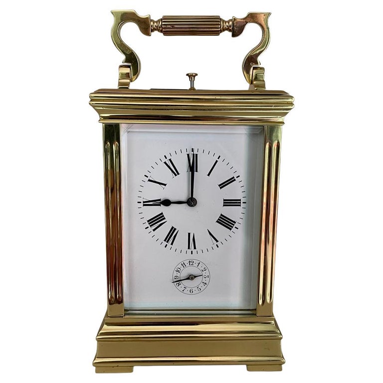 Quarter Chiming Gorge Carriage Clock with Quarter Repeat, French, Circa ...