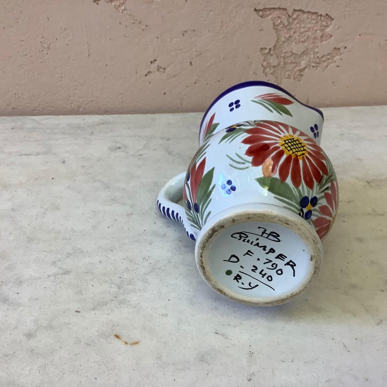 French Quimper Pitcher, circa 1940 at 1stDibs