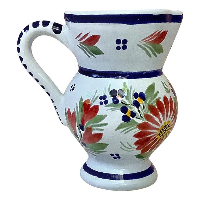 French Quimper Pitcher, circa 1940 at 1stDibs