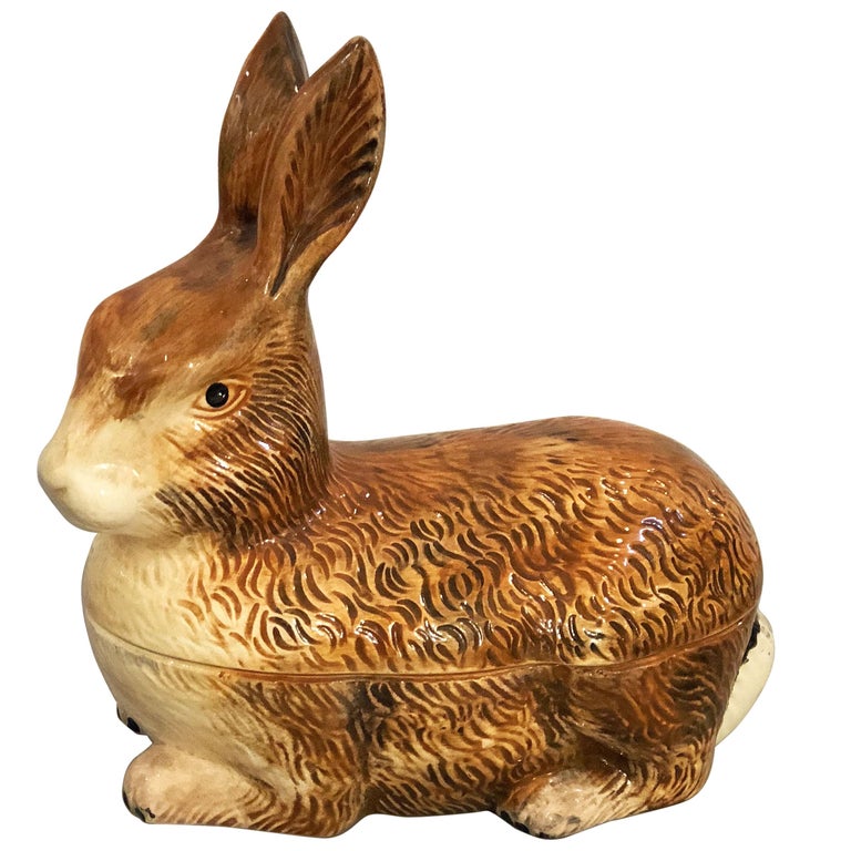 French Rabbit Tureen or Pate Dish by Michel Caugant at 1stDibs | michel ...
