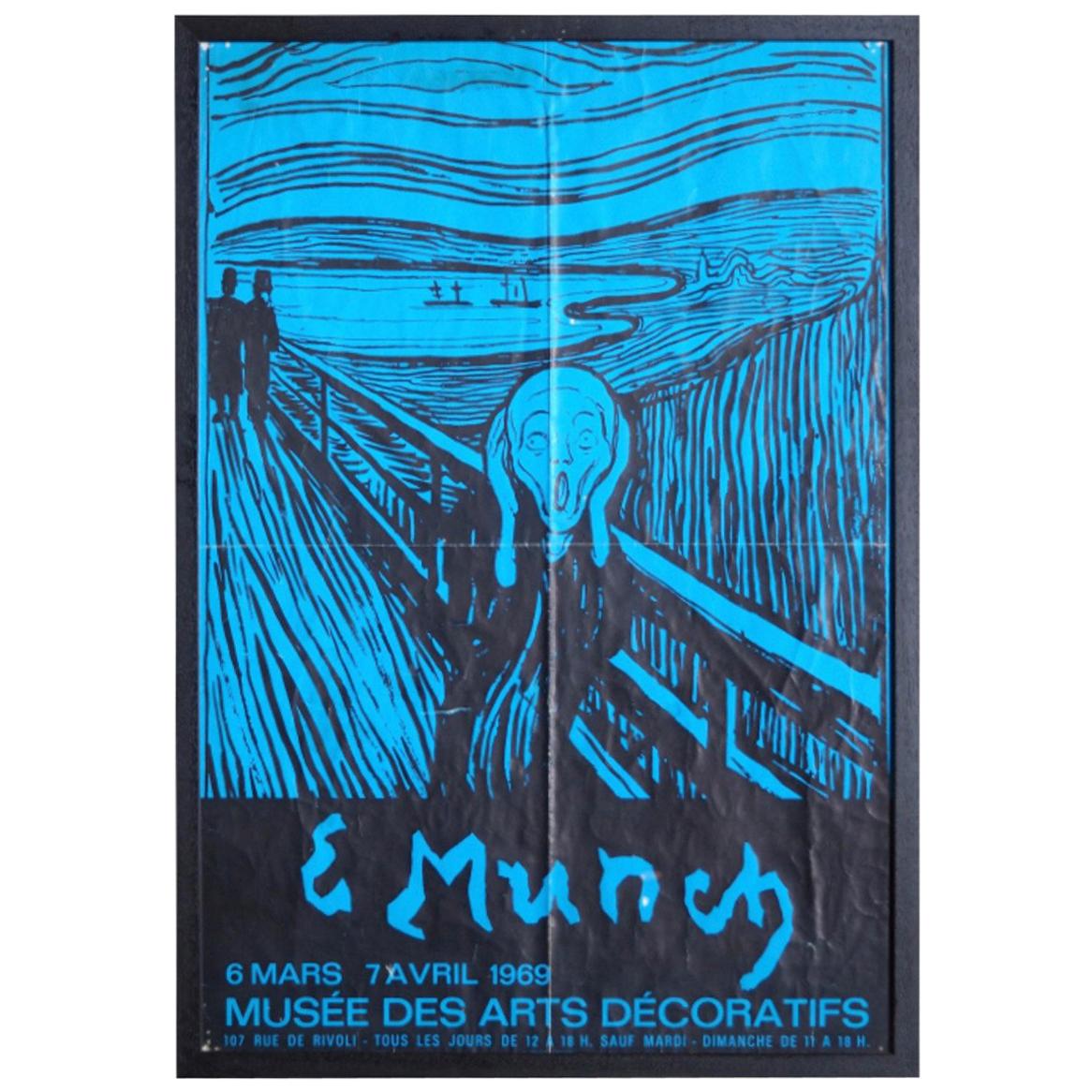 French Rare Poster for Edward Munch Exhibition, 1969 at 1stDibs
