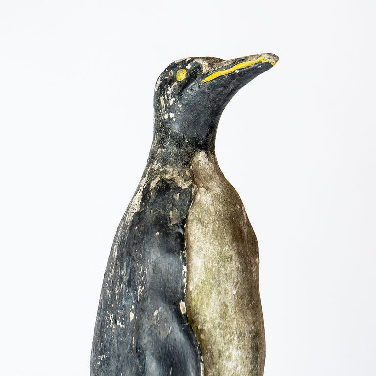 French Reconstituted Stone Penguin Garden Statue Figure c. 1930s For ...