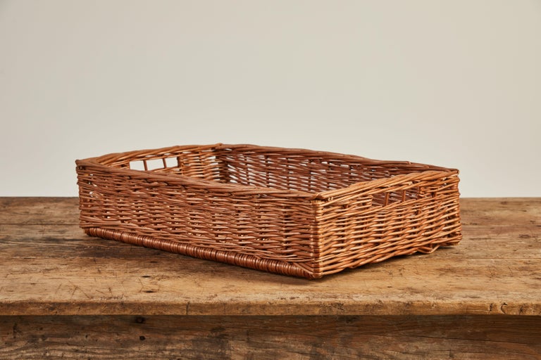 French Rectangular Basket Tray at 1stDibs | basket tray rectangle ...