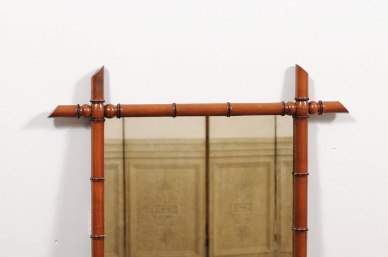 French Rectangular Faux-Bamboo Frame of Brown Color from the 1930s at ...