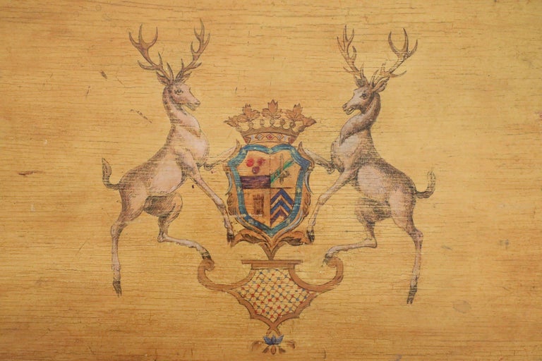 French Regence Style Black and Gold Painted End Table For Sale at 1stDibs