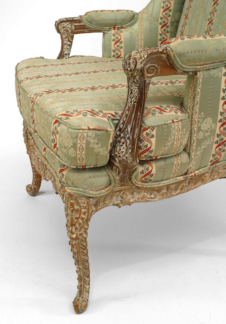 French Regence Bleached Arm Chair For Sale at 1stDibs