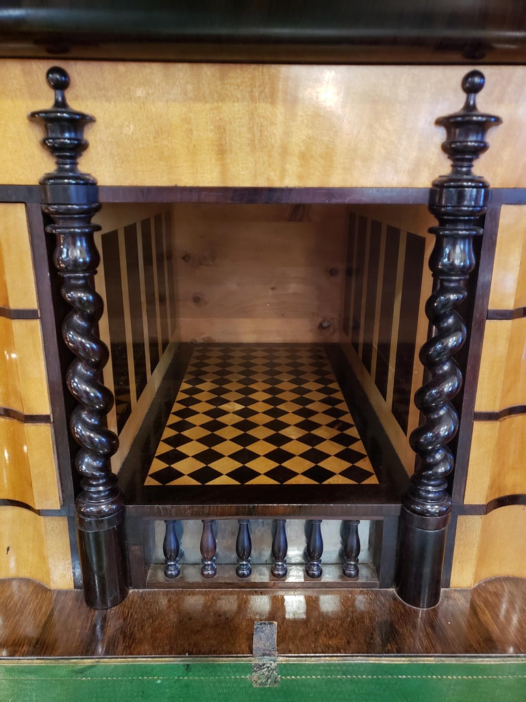 French Regency Rosewood Escritoire For Sale at 1stDibs