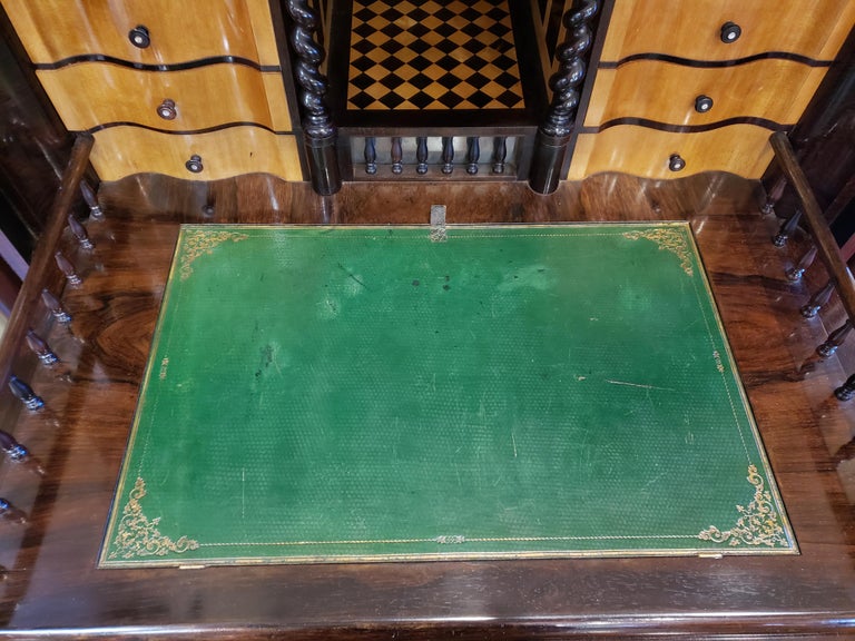 French Regency Rosewood Escritoire For Sale at 1stDibs