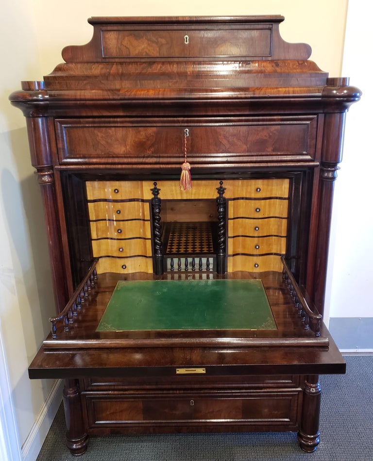 French Regency Rosewood Escritoire For Sale at 1stDibs