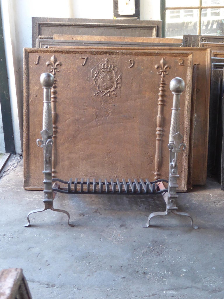 French Renaissance Fireplace Grate or Fire Basket, 17th Century For ...