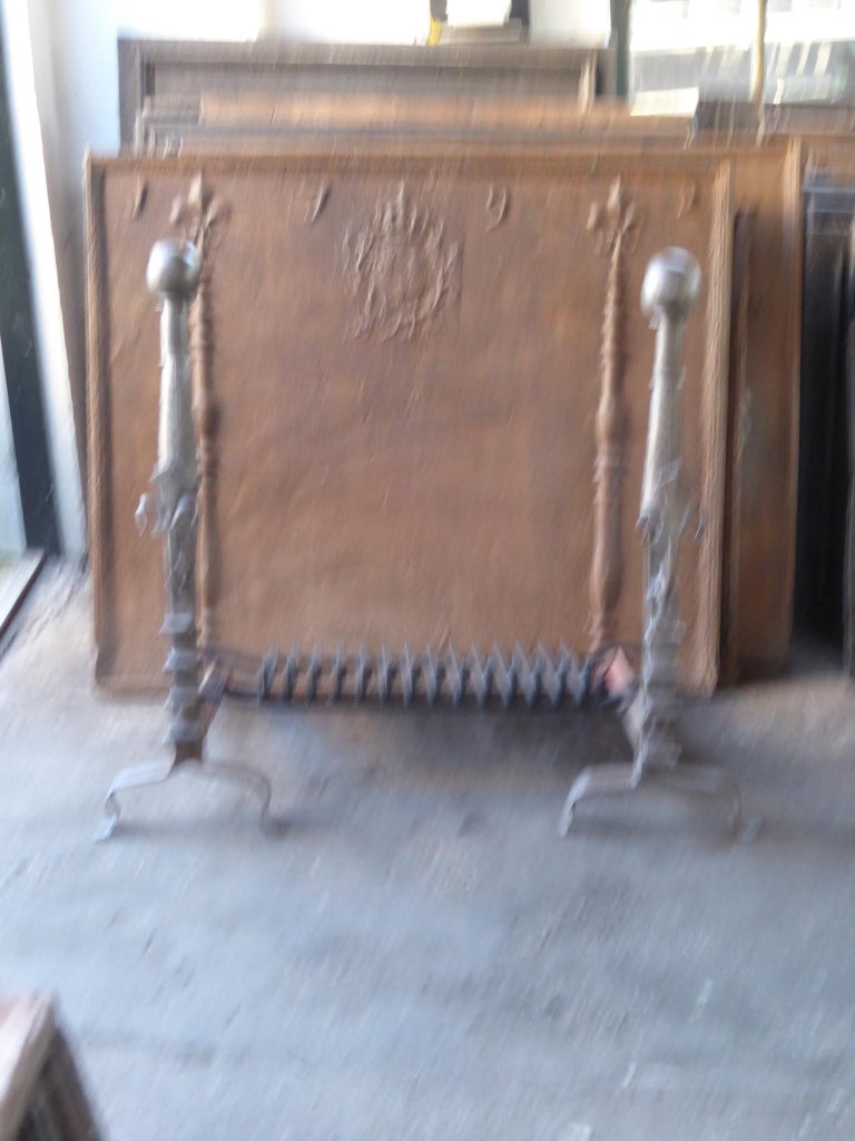 French Renaissance Fireplace Grate or Fire Basket, 17th Century For ...