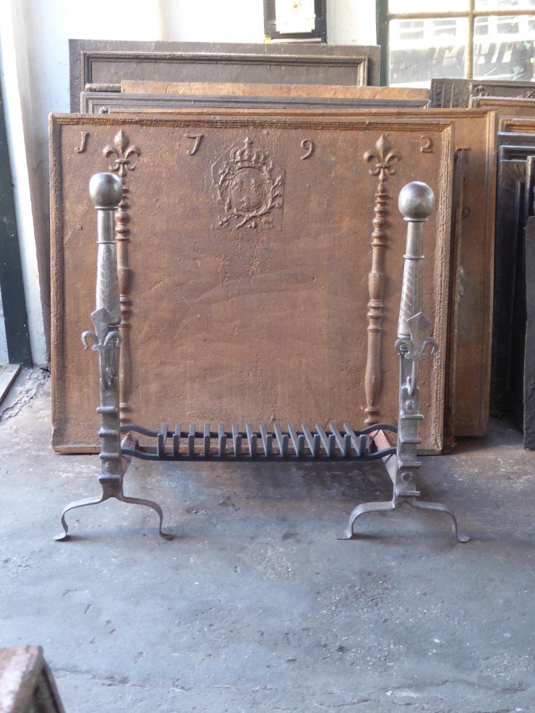 French Renaissance Fireplace Grate or Fire Basket, 17th Century For ...