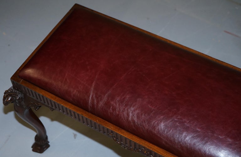 French Renaissance Revival 19th Century Rams Head Carved Bench Stool ...