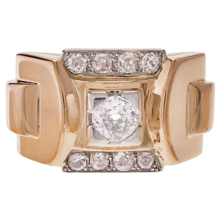 French Retro Diamond Ring For Sale at 1stDibs