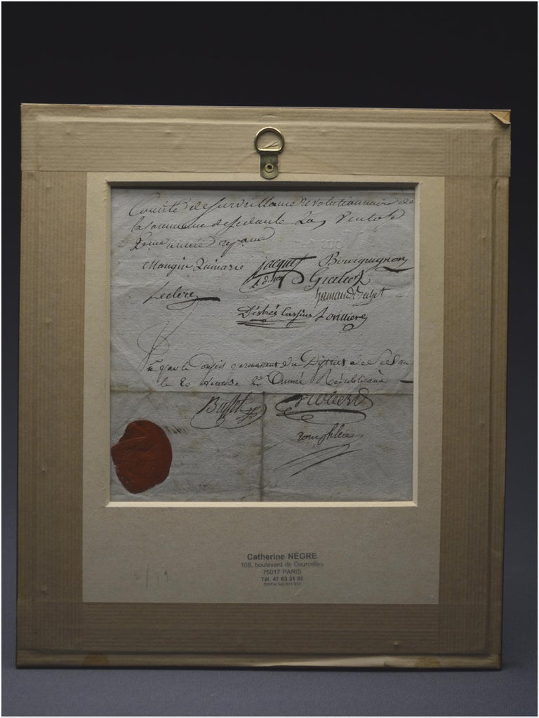 French Revolution, 1794, Two Documents, Revolutionary Surveillance ...