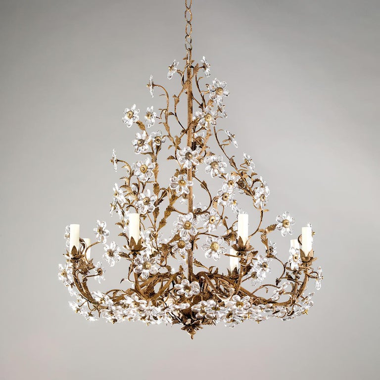French Rococo Rustic Chandelier For Sale at 1stDibs
