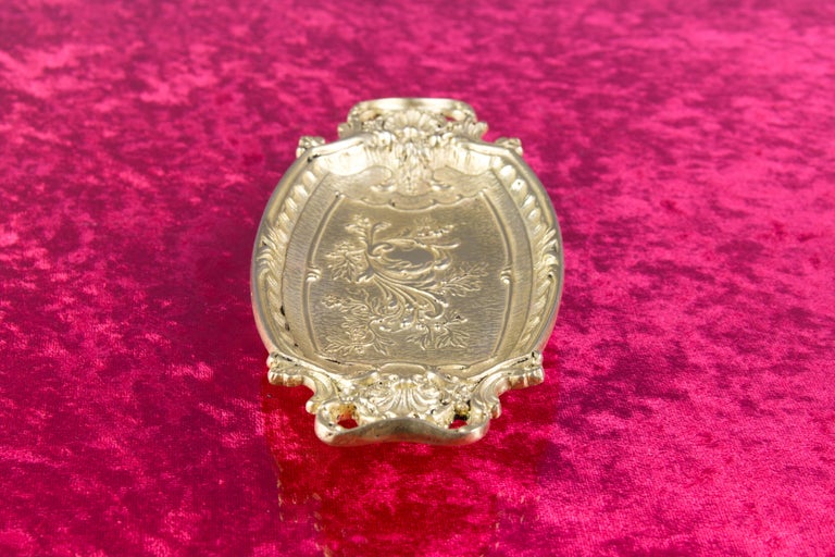 French Rococo Style Bronze Card Tray or Pin Tray, Vide - Poche, 1930s ...