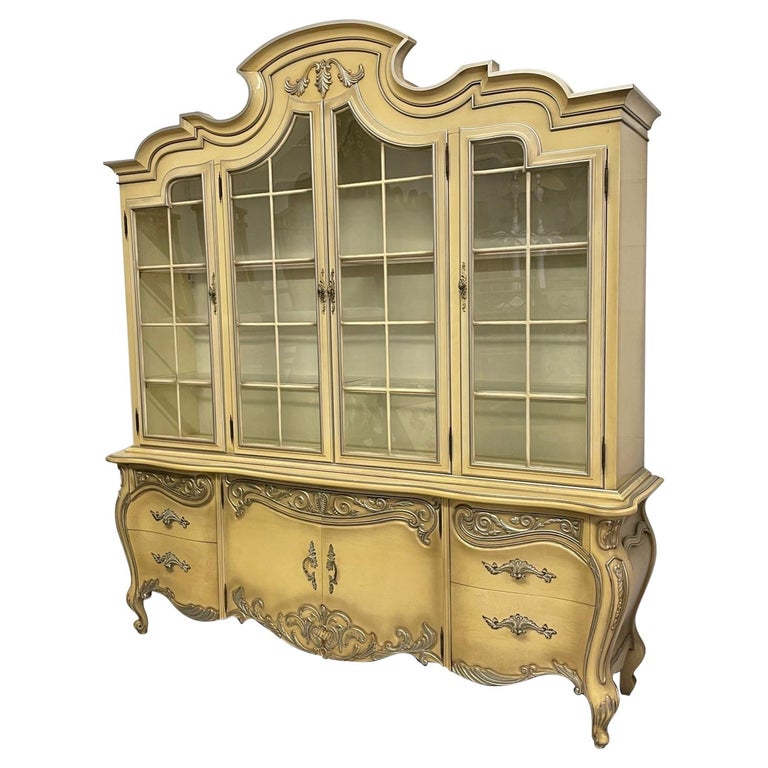 French Rococo Style China Cabinet by Romweber For Sale at 1stDibs ...