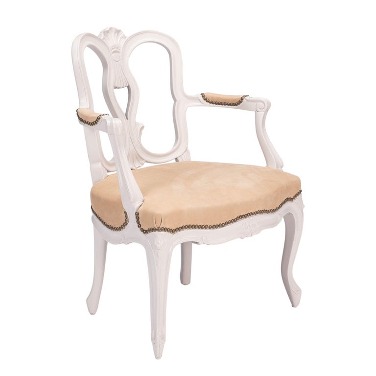 French Rococo Style Fauteuil For Sale at 1stDibs