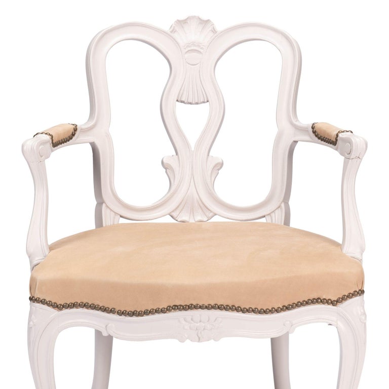 French Rococo Style Fauteuil For Sale at 1stDibs