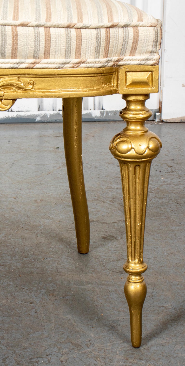 French Rococo Style Giltwood Side Chairs, 4 at 1stDibs