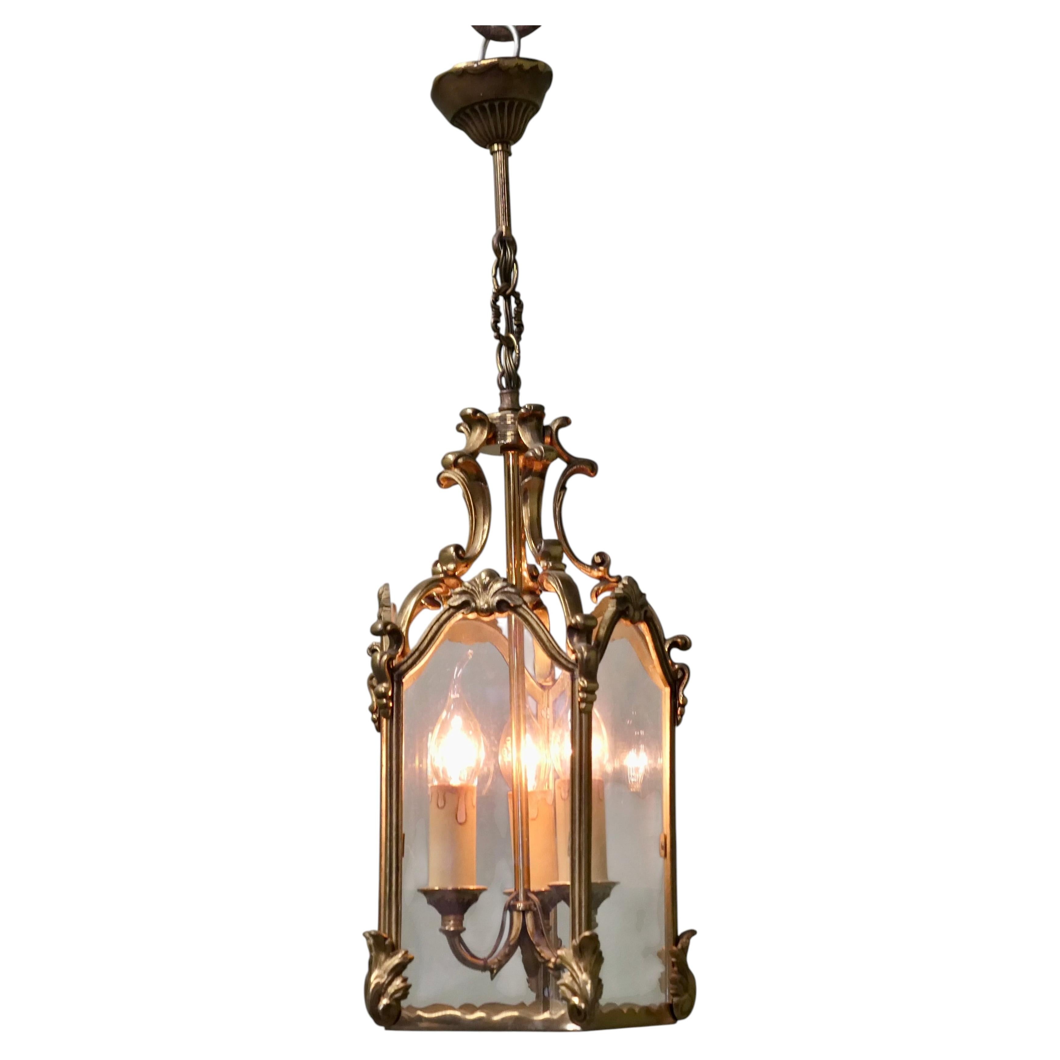 French Rococo Style Gothic Look Lantern Hall Light For Sale at 1stDibs