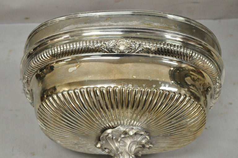 French Rococo Style Silver Plated Cherub Dome Centerpiece Fruit Bowls ...