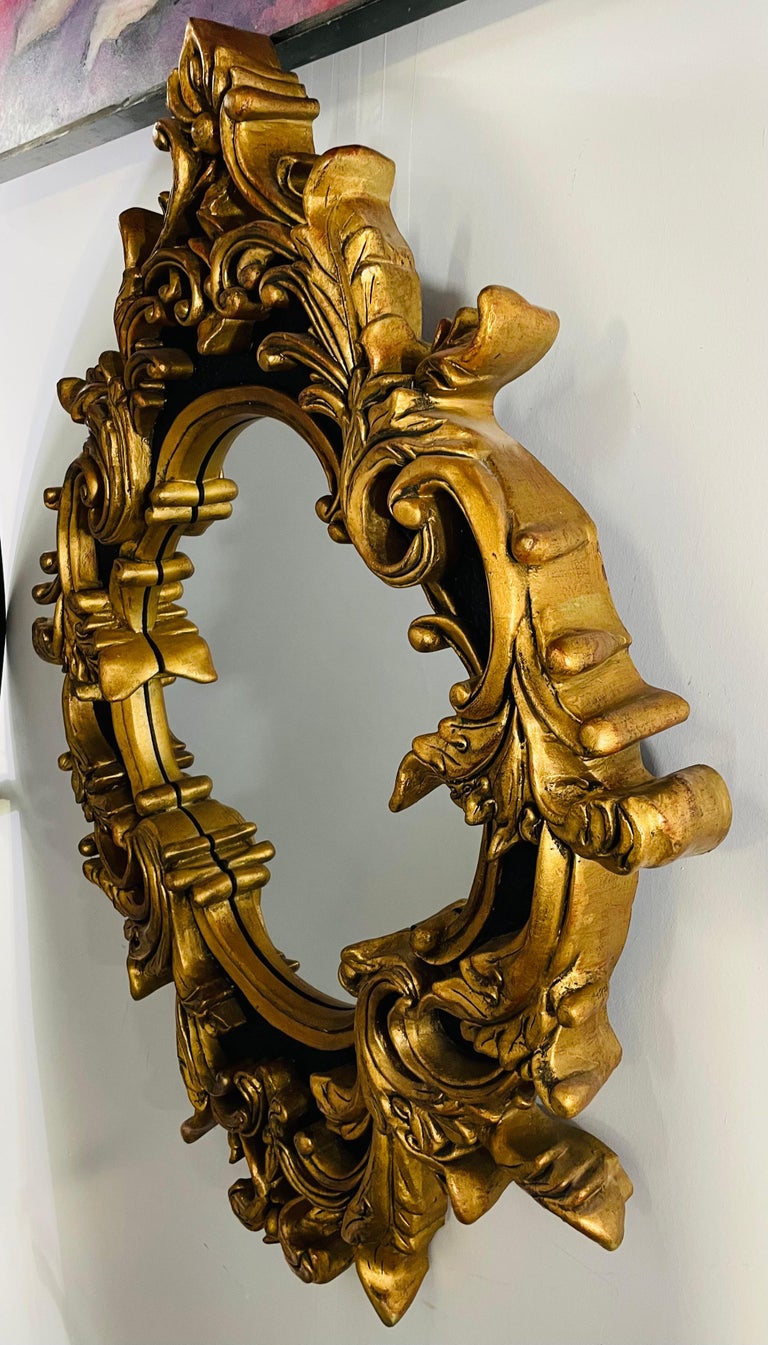 French Rococo Style Wall or Mantel Mirror at 1stDibs