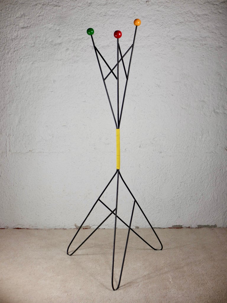 French Roger Feraud Multicolored Tripod Coat Hanger French, from the ...