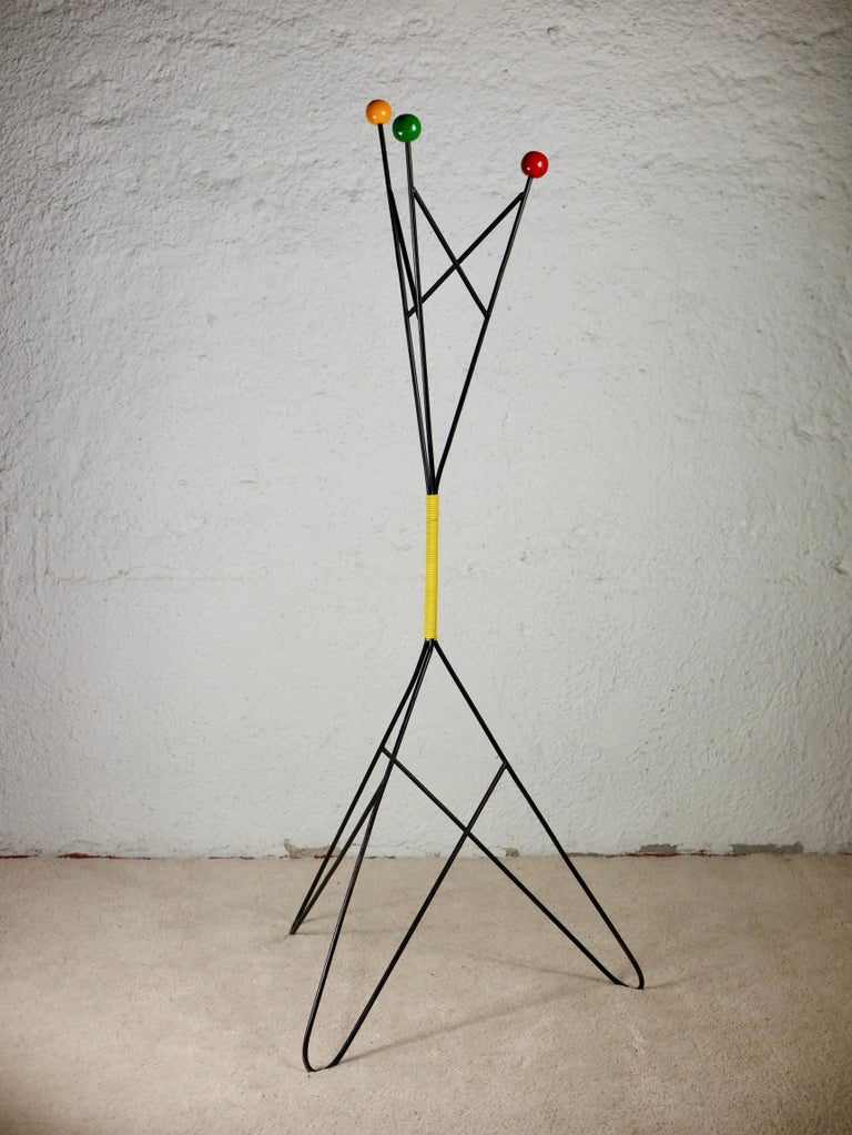 French Roger Feraud Multicolored Tripod Coat Hanger French, from the ...