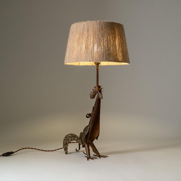 French 'Rooster' Table Lamp, circa 1970 For Sale at 1stDibs