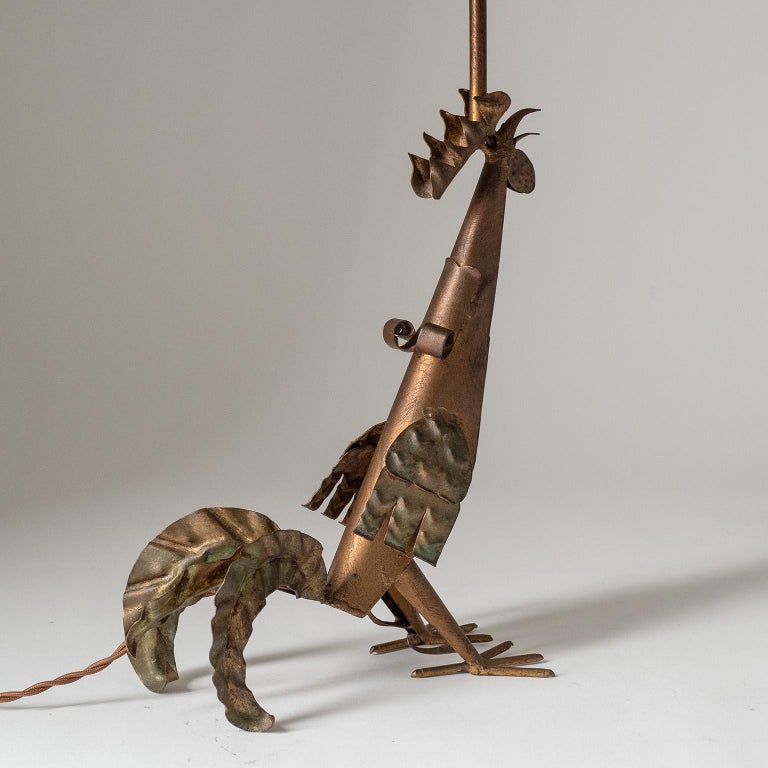 French 'Rooster' Table Lamp, circa 1970 For Sale at 1stDibs