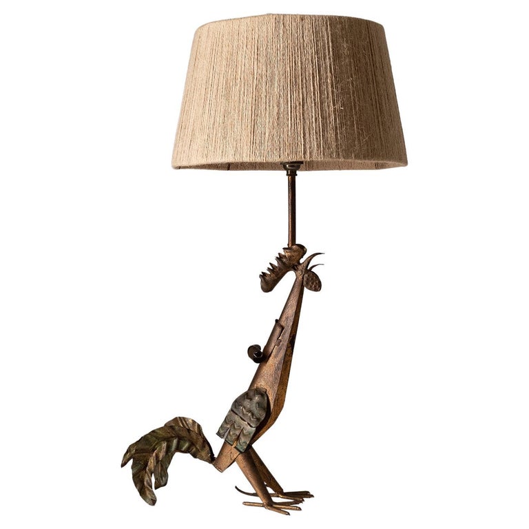 French 'Rooster' Table Lamp, circa 1970 For Sale at 1stDibs
