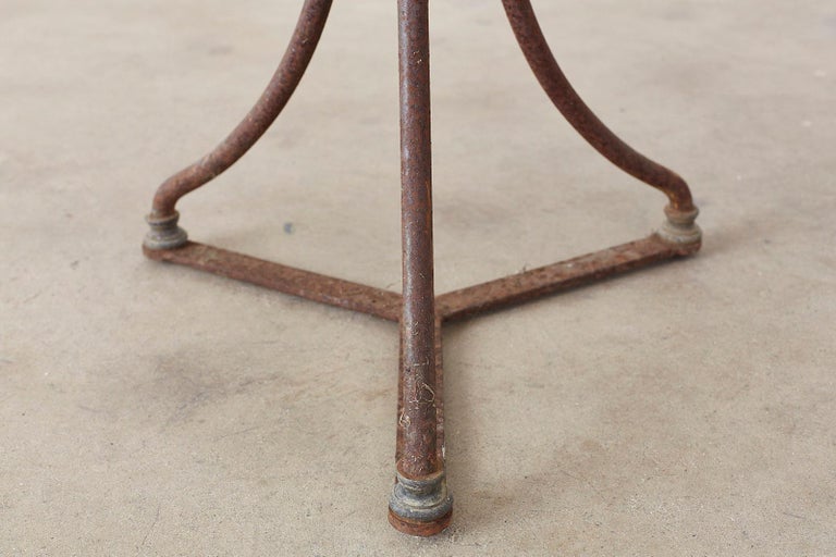 French Round Iron Bistro or Cafe Table at 1stDibs